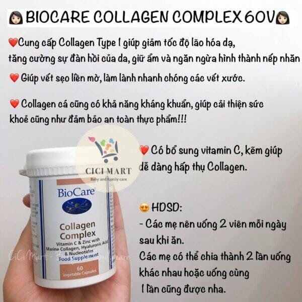 Review Biocare Collagen Complex - tăng sự đàn hồi, dưỡng ẩm và ngăn ...